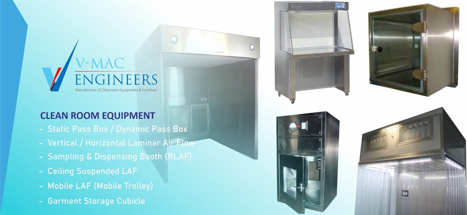 V-Mac Engineers | Manufacturer of Clean Room Equipments & Furniture