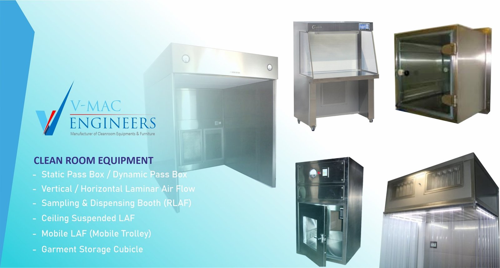 V-Mac Engineers | Manufacturer of Clean Room Equipments & Furniture