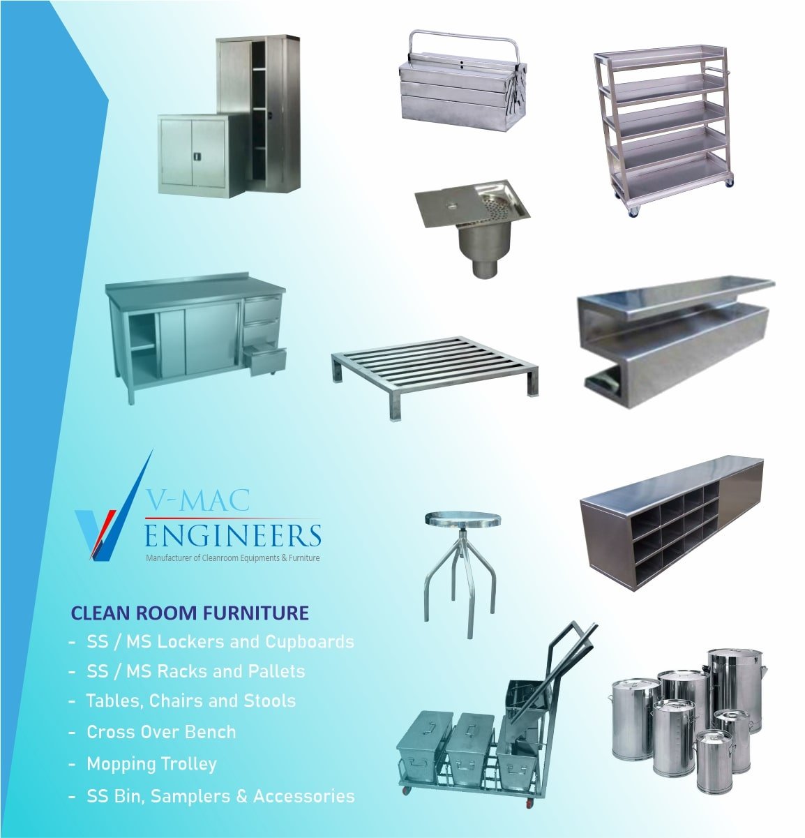 V-Mac Engineers | Manufacturer of Clean Room Equipments & Furniture